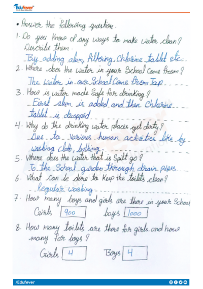 CBSE Class 4 EVS Too Much Water Too Little Water Worksheet with Solutions