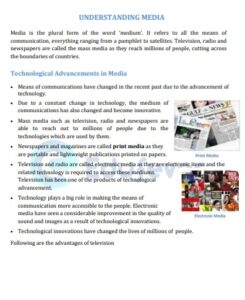 Class 7 Understanding Media Questions and Answers