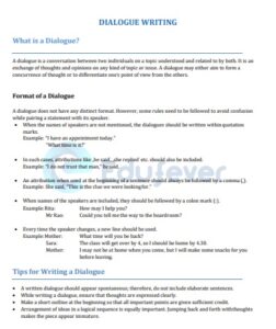 CBSE Class 7 English Dialogue Writing PDF