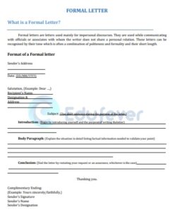 CBSE Class 7 Formal Letter Writing PDF