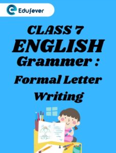 CBSE Class 7 Formal Letter Writing PDF