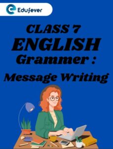CBSE Class 7 Message Writing PDF