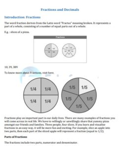 Class 7 Maths Chapter 2 Fractions and Decimals Worksheet