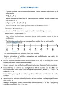 Class 6 Maths Chapter 2 Whole Numbers Worksheet