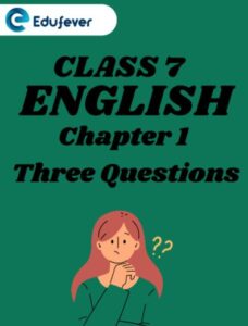 Class 7 Three Questions Worksheet