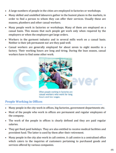 Class 6 Urban Livelihoods Questions and Answers