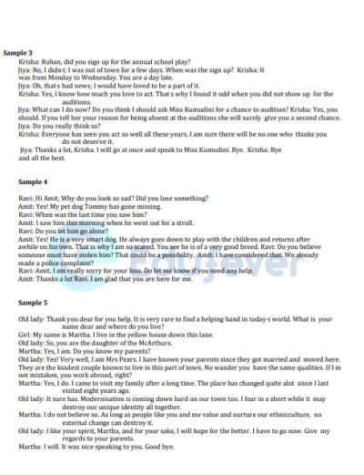 CBSE Class 6 English Dialogue Writing eBook PDF