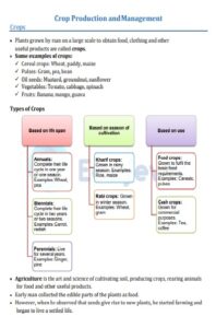 Class 8 Science Chapter 1 Crop Production and Management