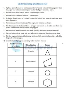 Class 8 Maths Chapter 3 Understanding Quadrilaterals Worksheet