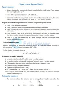 Class 8 Maths Chapter 5 Square and Square Roots Worksheet