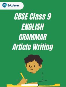 CBSE Class 9 English Article Writing PDF