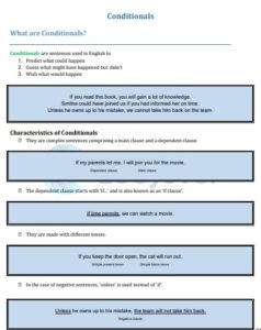 CBSE Class 9 English Conditionals PDF