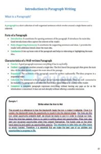 CBSE Class 10 English Paragraph Writing PDF