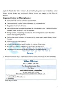 CBSE Class 11 English Poster Writing PDF